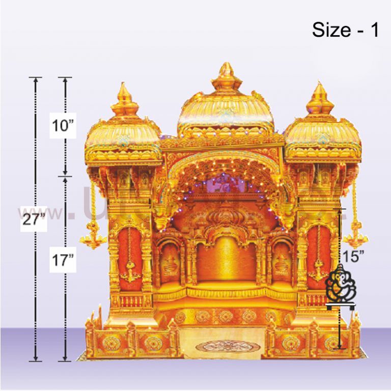 Utsavi | Buy Siddhivinayak Makhar Decoration Online. | utsavi